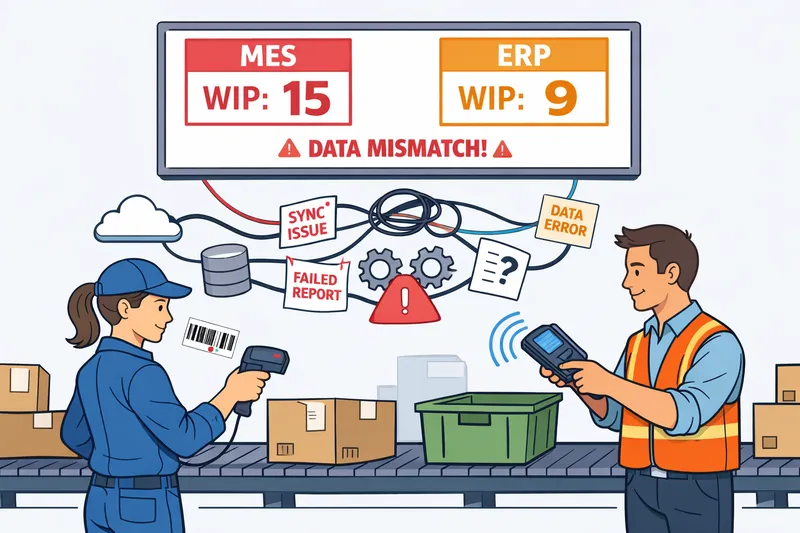 MES-ERP WIP 연동으로 실시간 바코드/RFID 추적