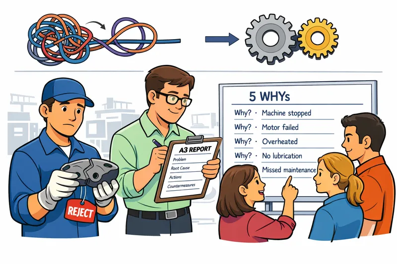 Solve Shop-Floor Issues with A3 & 5-Why